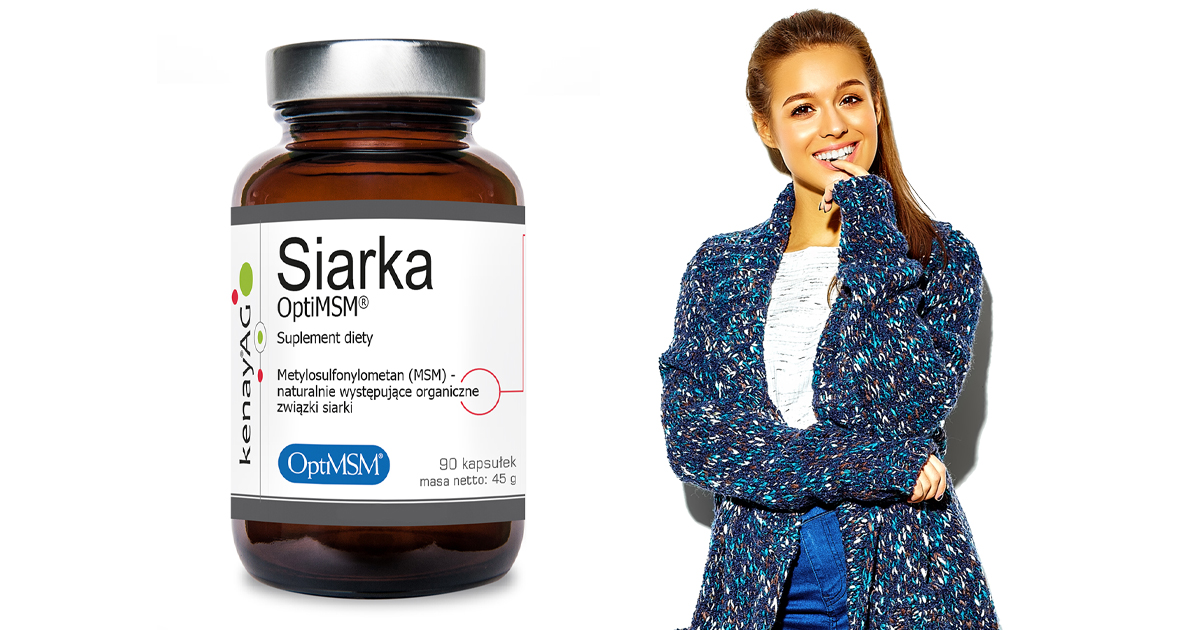 Siarka OptiMSM (90 kapsułek) - oszukajczas.pl